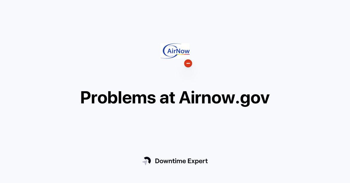 Is Airnow.gov down? Real-time outages and issues | Downtime Expert