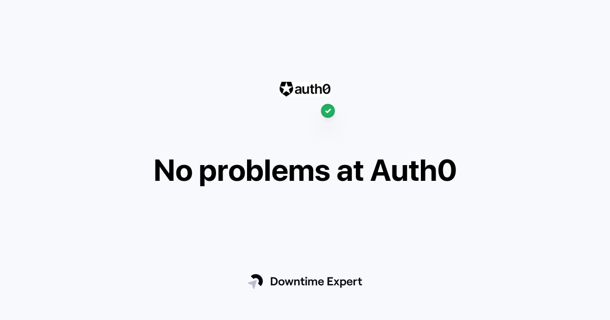 Is Auth0 down? Real-time outages and issues | Downtime Expert