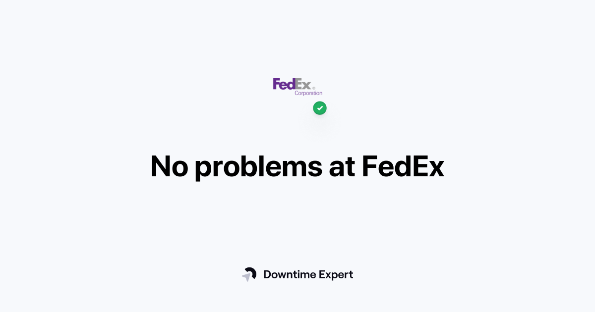 Is FedEx down? Real-time outages and issues | Downtime Expert