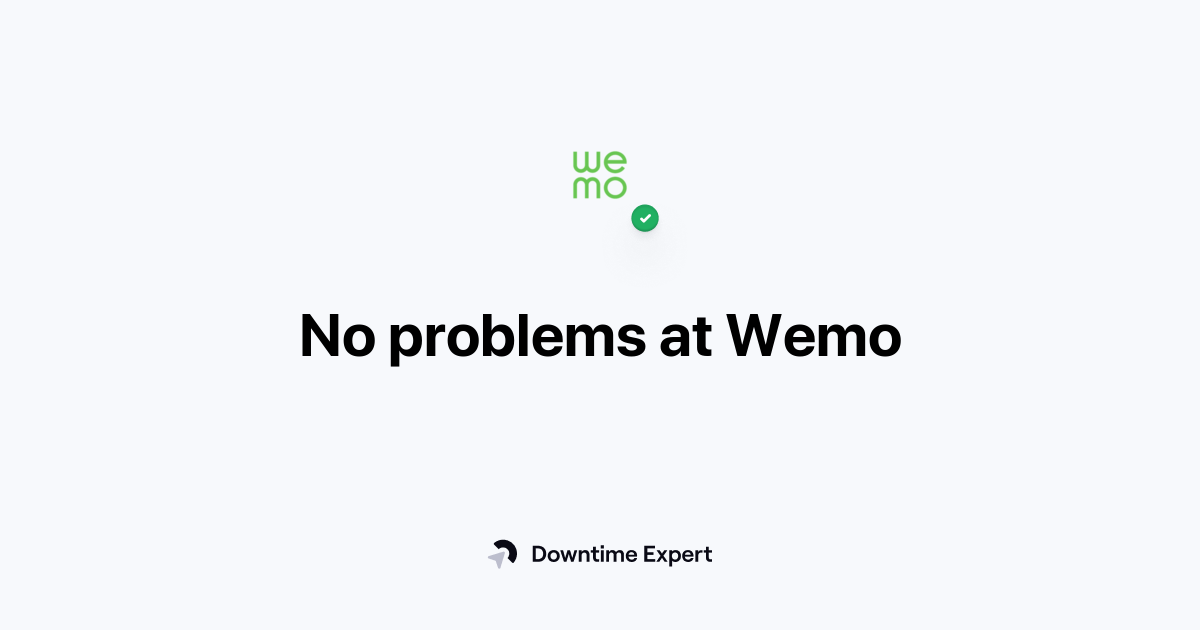 Is Wemo down? Real-time outages and issues | Downtime Expert