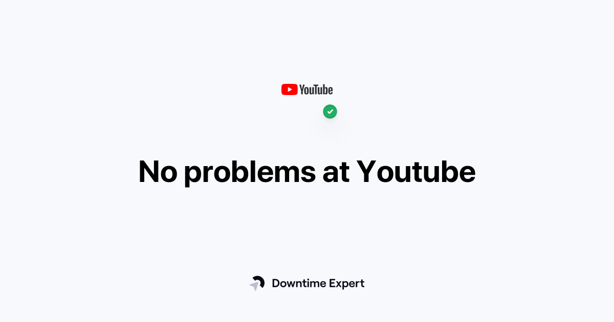 Is Youtube down? Real-time outages and issues | Downtime Expert