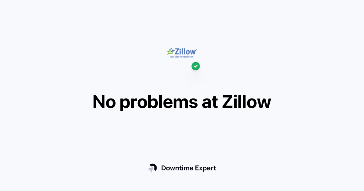 Is Zillow down? Real-time outages and issues | Downtime Expert
