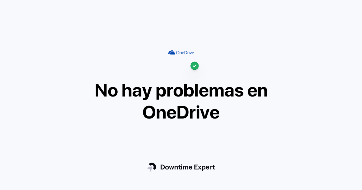 ¿Se ha caído OneDrive? Problemas y cortes en tiempo real | Downtime Expert